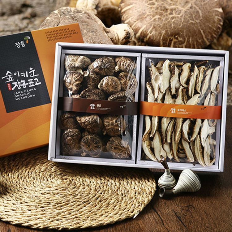 장흥표고버섯 향신 슬라이스 선물세트 향신140g 슬라이스120g 총 260g 홈플러스 택배배송