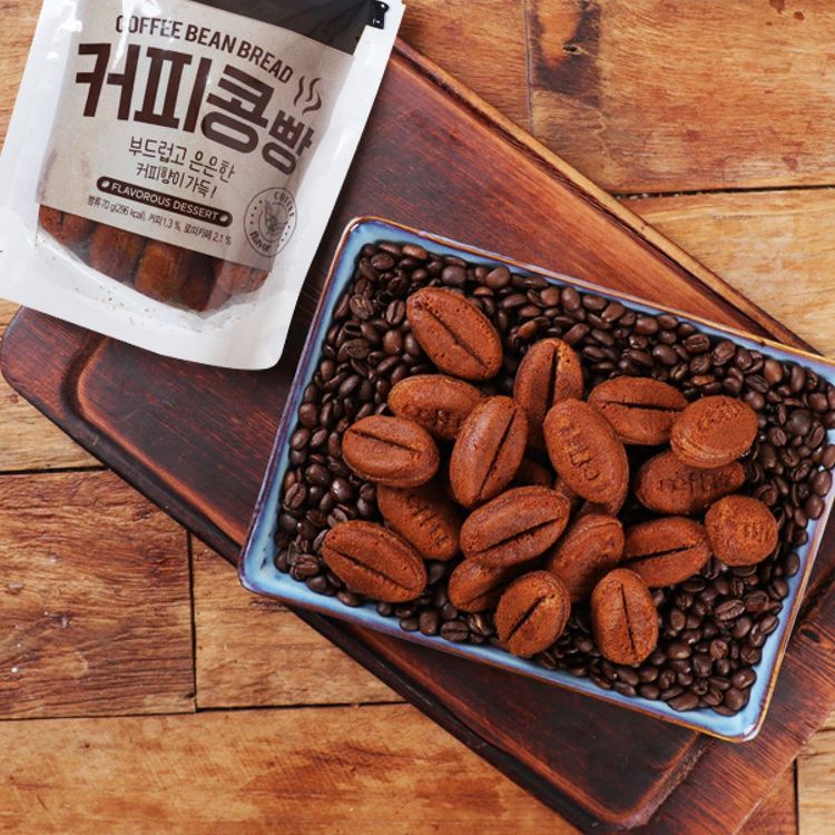 [만쥬데이]부드럽고 은은한 커피콩빵 70g x 5봉 (총350g) | 홈플러스 택배배송