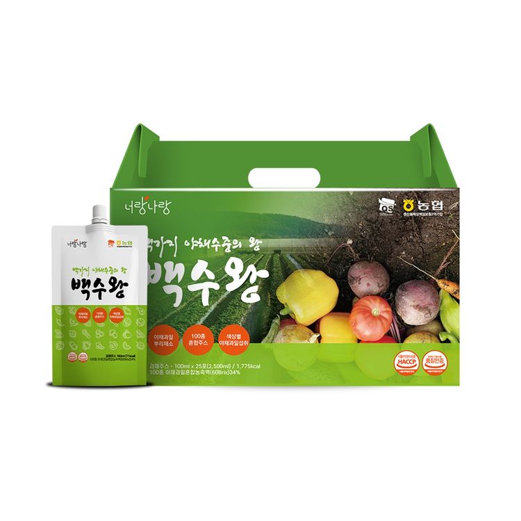 하루야채 100가지 곡물 채소 뿌리채소 과일 야채수 백수왕 100ml 1박스총 25개입 홈플러스 택배배송