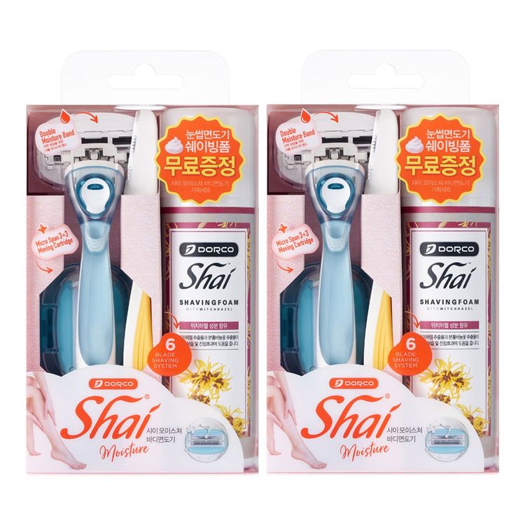 도루코 샤이 모이스쳐 바디 면도기 기획면도기면도날쉐이빙폼눈썹면도기 X 2개 홈플러스 택배배송
