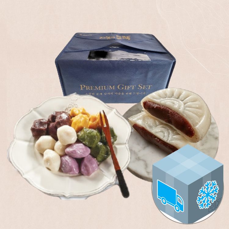 자농의뜨락 앙꼬절편 오색 송편 잘굳지않는 쫄깃한 떡 세트 2kg 홈플러스 택배배송