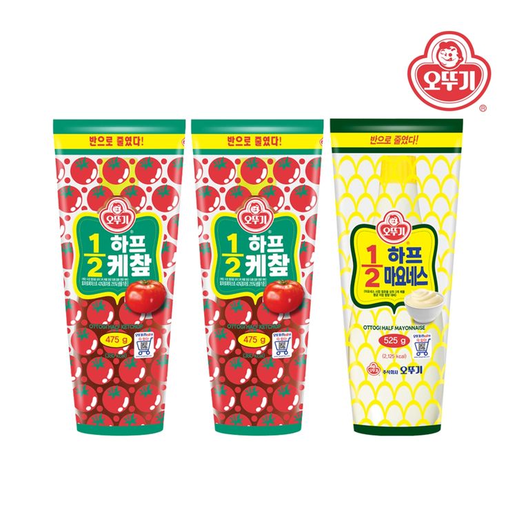 오뚜기 12 하프케찹 475g X 2개12 하프마요네스 525g X 1개 홈플러스 택배배송