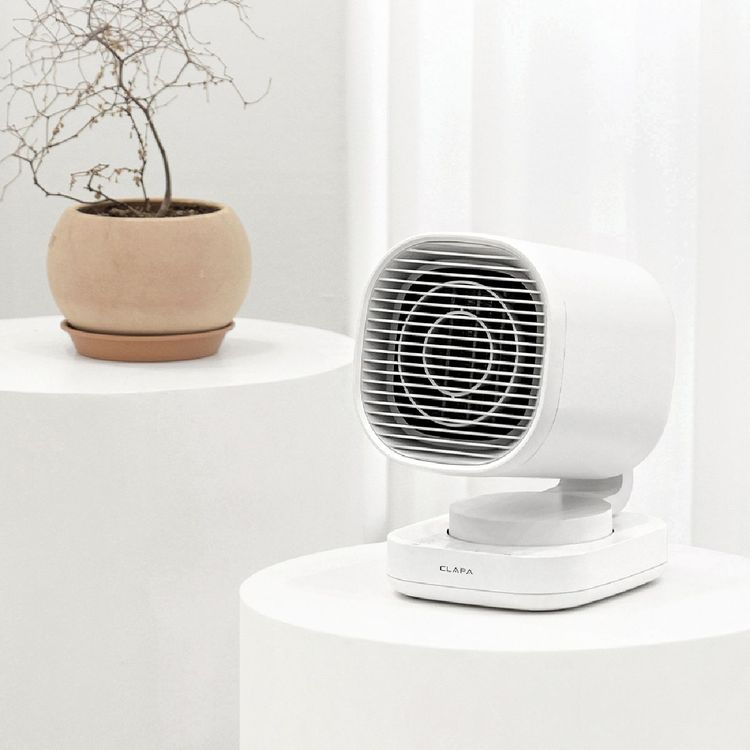 Clapa 즉각발열 자동회전 작지만강력한 저소음 PTC 미니온풍기/소형온풍기 탁상용히터 | 홈플러스 택배배송