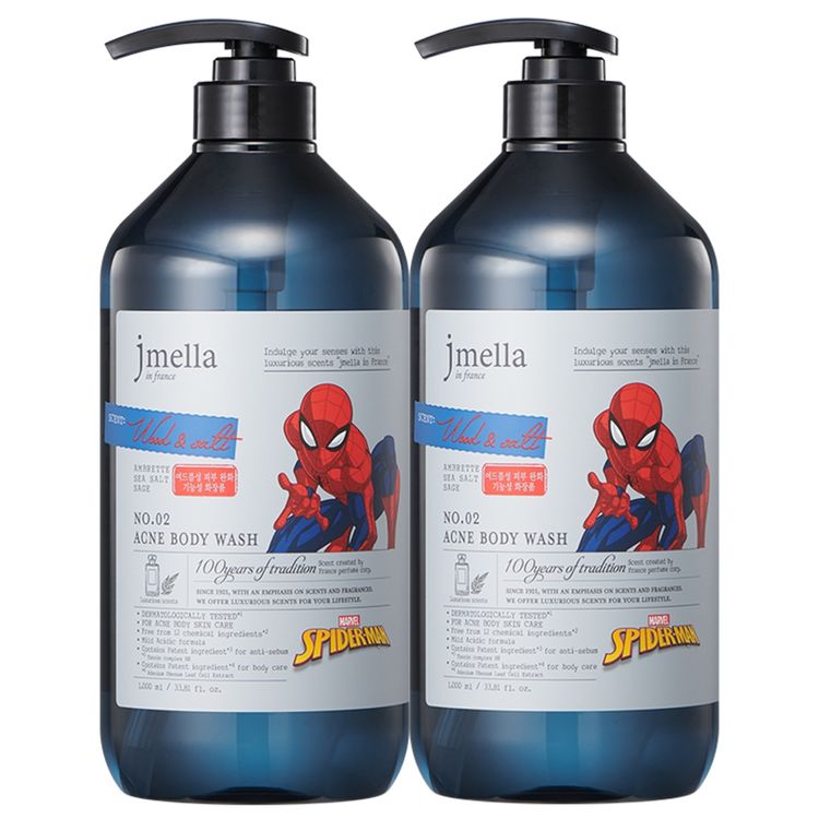 제이멜라 인 프랑스 마블 우드 앤 솔트 아크네 바디워시 1000ml 2개 홈플러스 택배배송