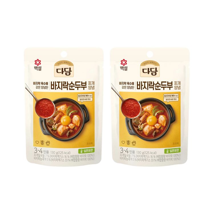 다담 바지락순두부 찌개 양념 130g X2개 홈플러스 택배배송
