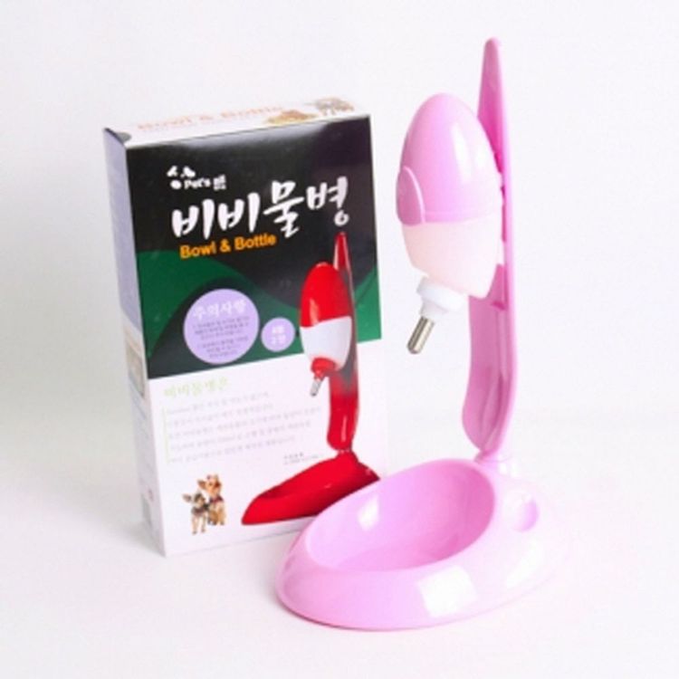 강아지급식급수기 강아지 물병 애견 밥그릇 핑크 1p 식기 급수기 홈플러스 택배배송