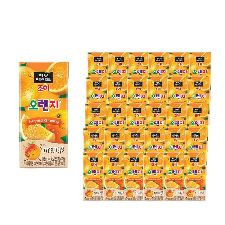 코카콜라 미닛메이드 조이 오렌지 주스 음료 195ml 64pack 홈플러스 택배배송