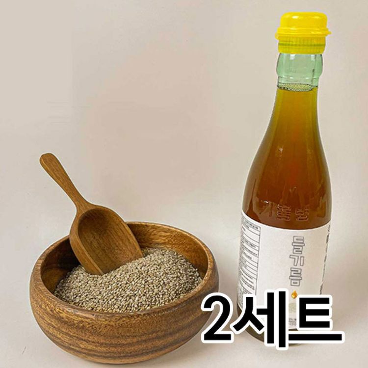 청송농부 국산 들기름 300ml 2세트저온압착첨가물제로선물포장 홈플러스 택배배송