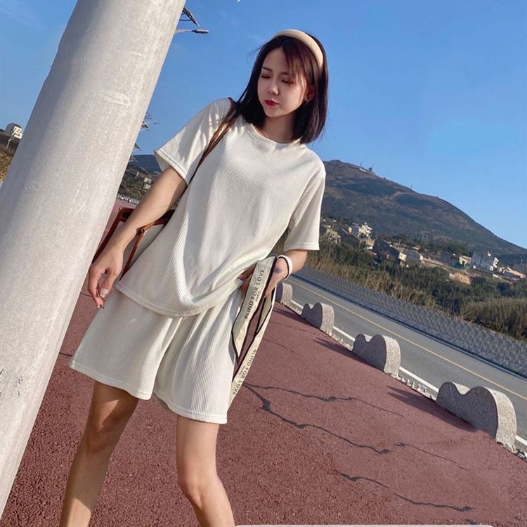 여성 Nc224a97736 여름 쿨 썸머 반팔 상하 예쁜 투피스 세트 Ivory 홈플러스 택배배송