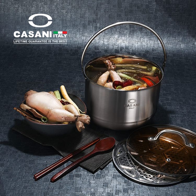 까사니 스텐 미니 버켓 들통 열탕소독 찜기 5l 홈플러스 택배배송