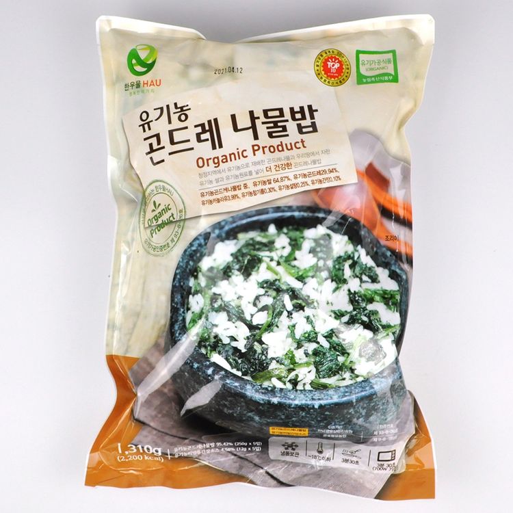 Costco 한우물 유기농 곤드레 나물밥 1310g 5인분 비빔 간장 소스 포함 홈플러스 택배배송