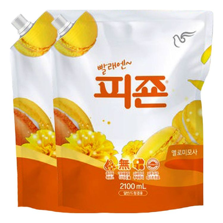 피죤 섬유유연제 옐로미모사 2100ml X 2개 홈플러스 택배배송
