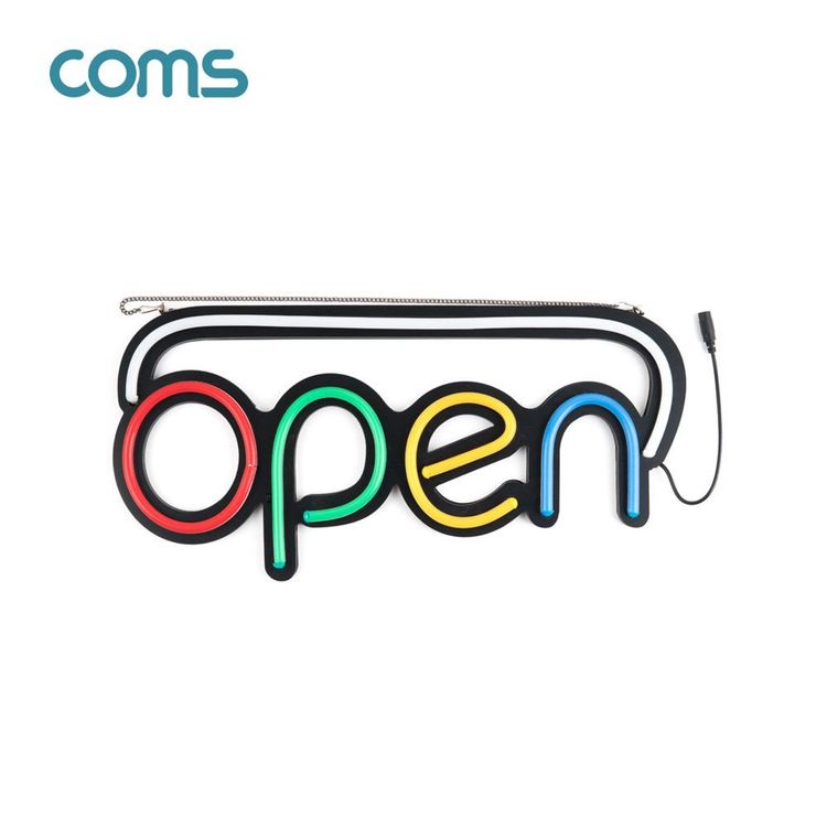 Led 오픈 네온사인 보드 Open 간판 홈플러스 택배배송