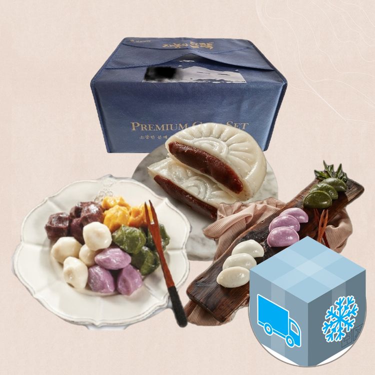 자농의뜨락 바람떡 앙꼬절편 오색 송편 쫄깃한 떡 선물세트 3kg 홈플러스 택배배송