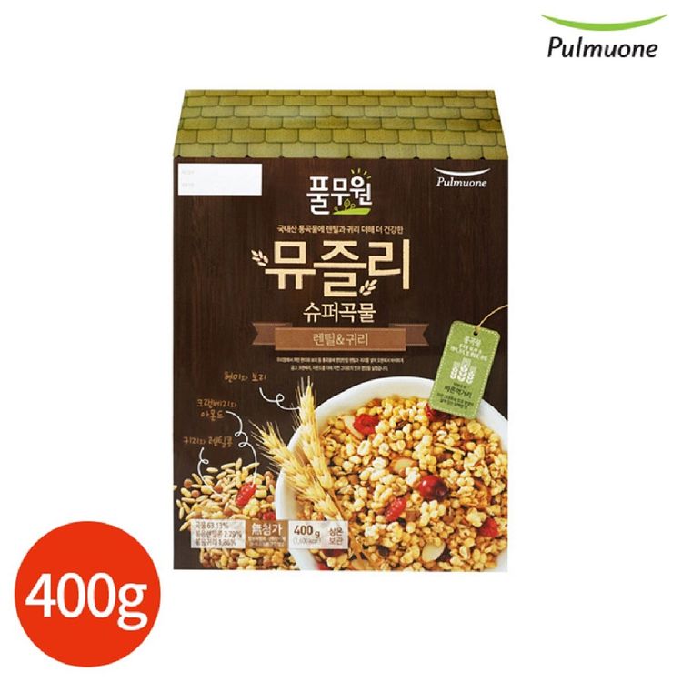 풀무원 뮤즐리 슈퍼곡물 렌틸 앤 귀리 씨리얼 시리얼 1ea 홈플러스 택배배송