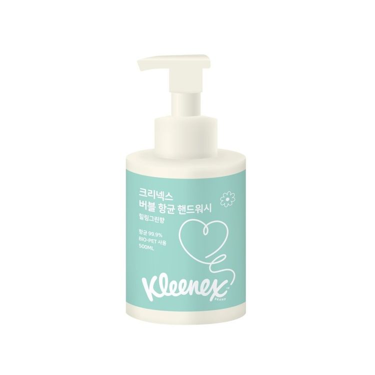 유한킴벌리 크리넥스 버블버블 핸드워시 힐링그린향 용기 500ml 홈플러스