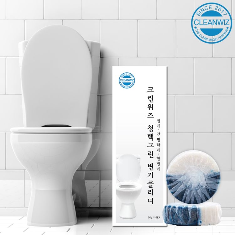99 항균효과 냄새제거 변기세정제 6알4개월사용 청백그린 변기클리너 홈플러스 택배배송