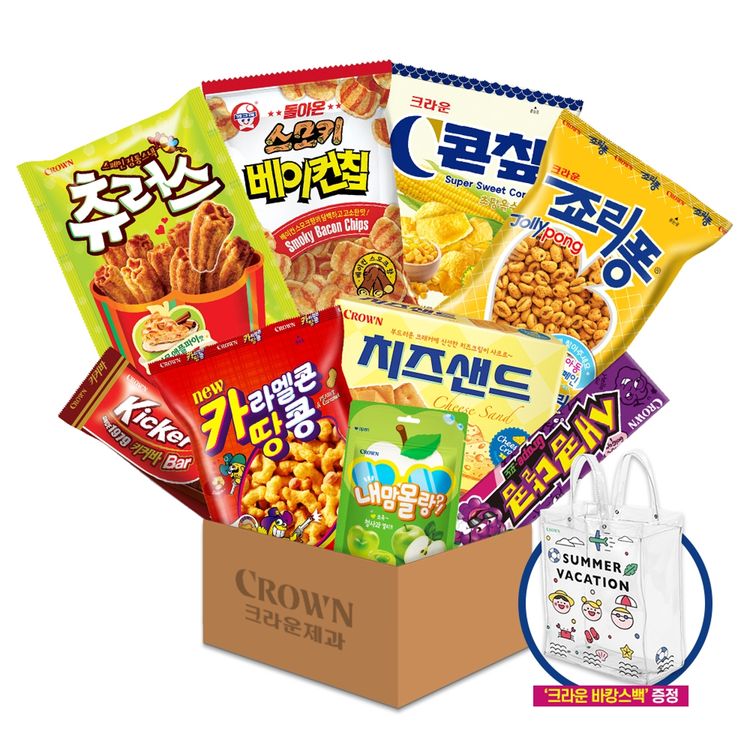 크라운 여름 방학 차박 캠핑 선물세트 썸머백증정 홈플러스 택배배송