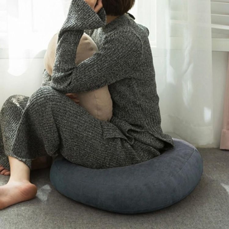폭신빵빵 원형 쿠션방석55cm 챠콜 홈플러스 택배배송
