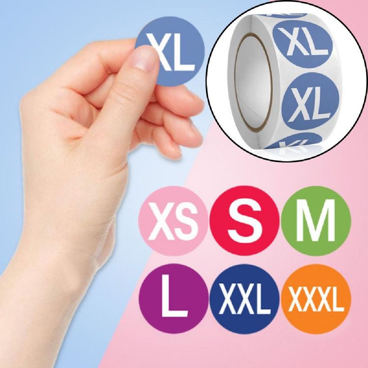 옷사이즈스티커 알파벳 봉인스티커 Xl 1롤 홈플러스 택배배송