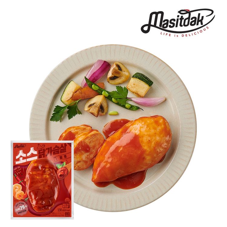 랭킹닭컴 맛있닭 소스 닭가슴살 짬뽕 130gx5팩650g 홈플러스 택배배송