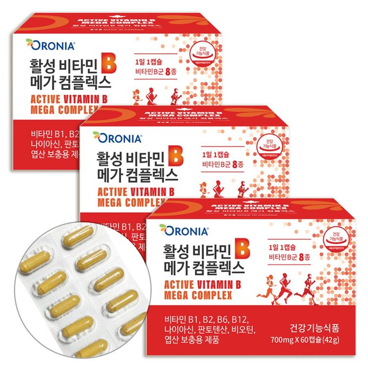 Oron 활성 비타민b 8종 컴플렉스 영양제 180캡슐 홈플러스 택배배송