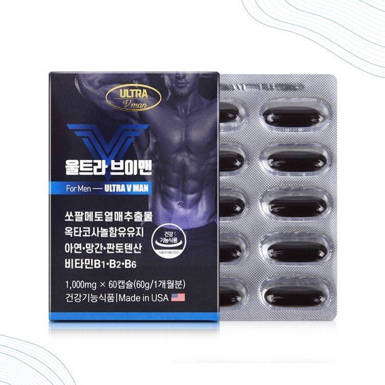 에버그린 쏘팔메토 옥타코사놀 울트라브이맨 60캡슐 홈플러스 택배배송