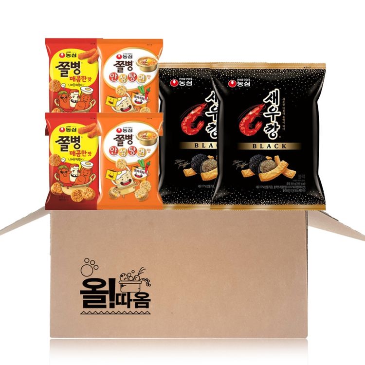 농심 쫄병스낵 매콤한맛 5개안성탕면맛 5개새우깡블랙 4개 홈플러스 택배배송