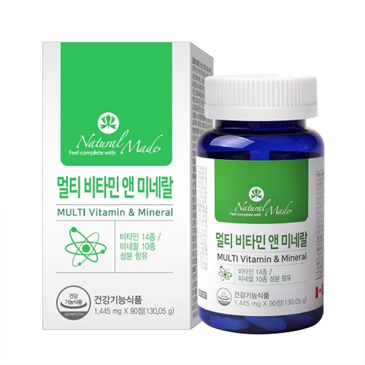 네츄럴메이드 캐나다 멀티 비타민 앤 미네랄 90정 홈플러스 택배배송