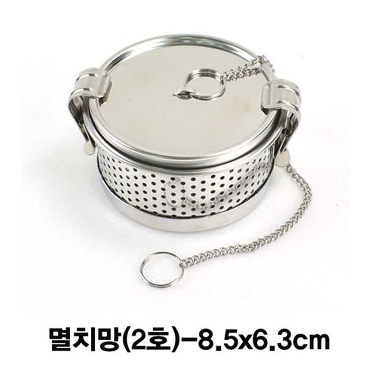 스텐미니멸치통 다시다통 멸치망 녹차보리차망 2호 홈플러스 택배배송