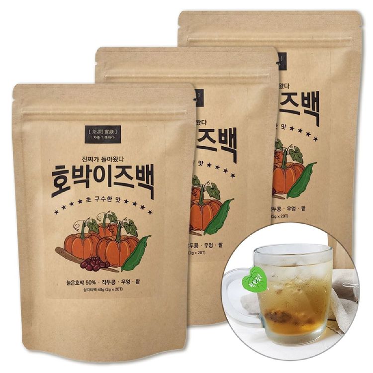착한농부 늙은호박 팥 작두콩 우엉 물 차 티백 60개 홈플러스 택배배송
