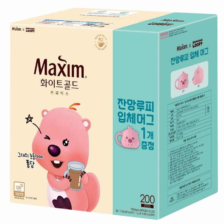사은품 랜덤 동서 맥심 화이트골드믹스 화이트머그 기획팩 200t 홈플러스