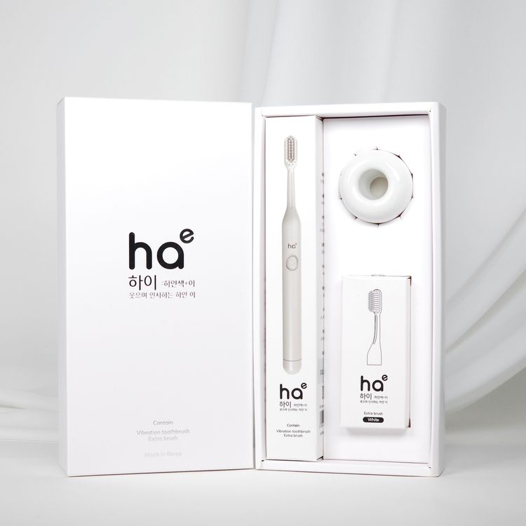 하이 음파 전동칫솔 선물세트 화이트휴대용 슬림 가벼운 음파 부드러운 칫솔 Made In 홈플러스 택배배송