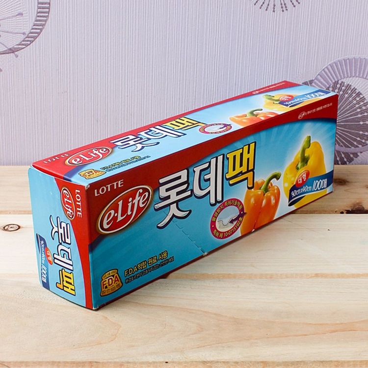 100매 롯데위생팩 New 알뜰형 대형 일회용비닐 홈플러스 택배배송