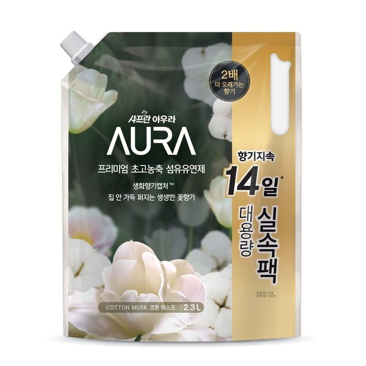 Lg생활건강 아우라 프리미엄 섬유유연제 코튼머스크 23l 홈플러스