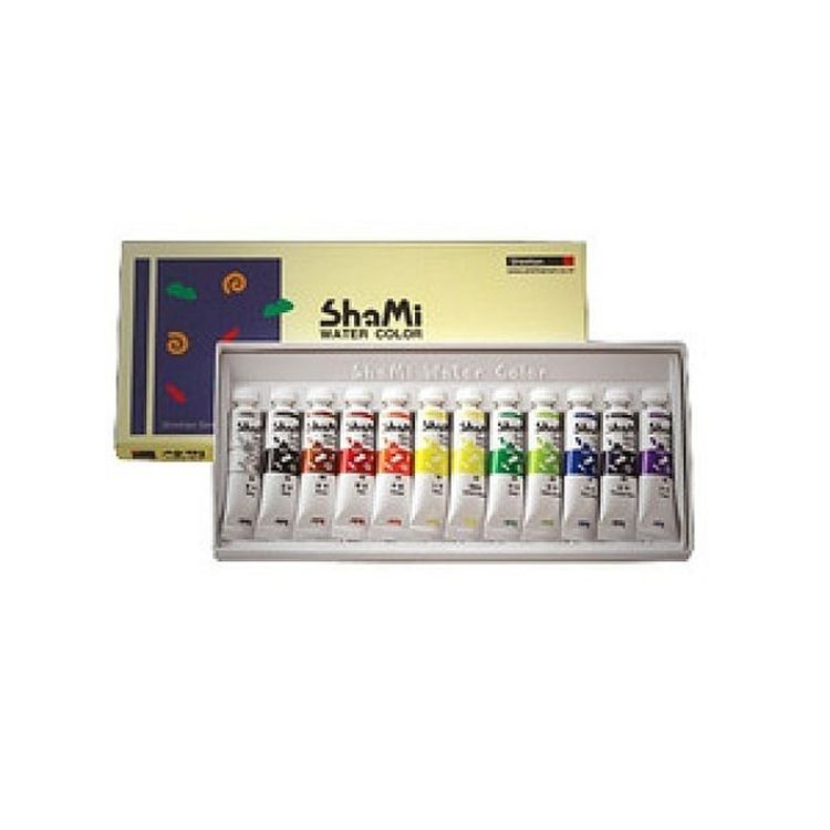 샤미수채화물감10ml 12색문구 N7183549994 물감 파스 수채화물감 홈플러스 택배배송