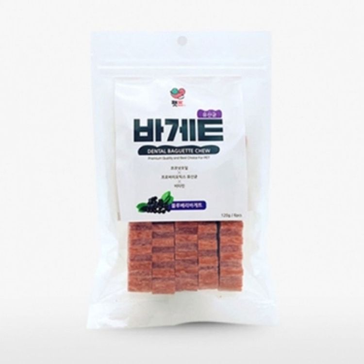 강아지껌간식 강아지 바게트츄 블루베리 6개입 1p 반려견 개껌 간식 홈플러스 택배배송