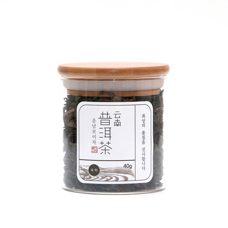 운남보이차 숙차 유리병s 40g 홈플러스 택배배송