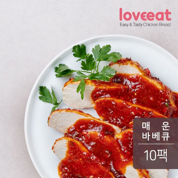 러브잇 슬라이스 소스 닭가슴살매운바베큐100gx10팩1kg 홈플러스 택배배송