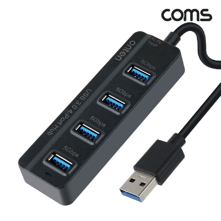 Coms Usb 30 허브 4포트 멀티허브 스마트usb허브 Usb4포트허브 Usb충전포트 홈플러스 택배배송