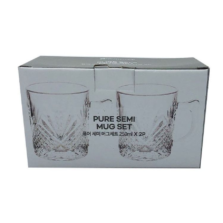 퓨어 세미 머그컵2개입250ml 홈플러스 택배배송