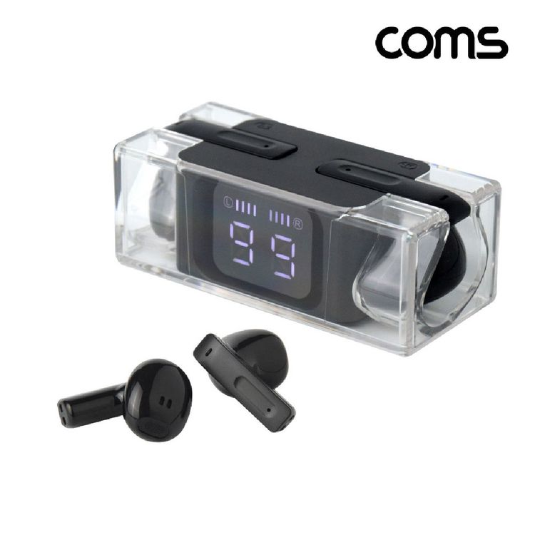Coms Srtws 53 블루투스 이어폰 Black V53 Edr 블루투스이어폰 이어폰 홈플러스 택배배송
