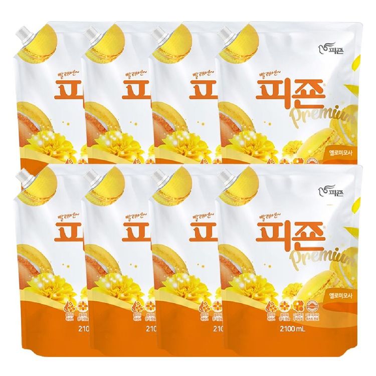 피죤 섬유유연제 리필형 옐로미모사 2100ml 8개 홈플러스 택배배송