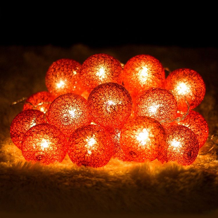 20p Led 코튼볼 레드전구배터리트리전구 조명 홈플러스 택배배송