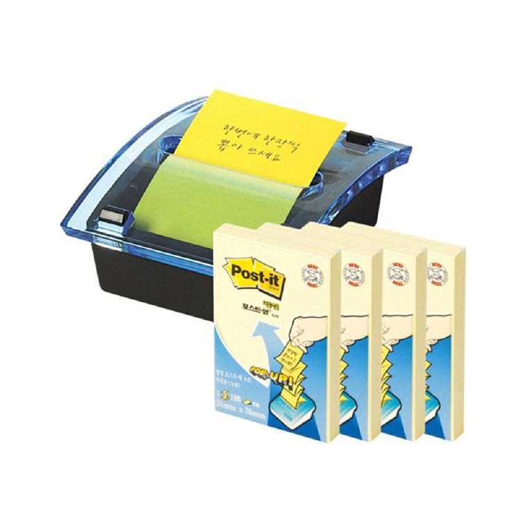 포스트잇 크리스탈 Ds 123 디스펜서 팝업리필 100장 X 4패드 51mmx7 홈플러스 택배배송