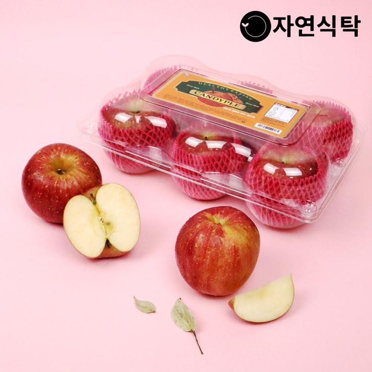 자연식탁 고당도 스테비아사과 캔디플 1kg6과내외 X3팩 홈플러스 택배배송