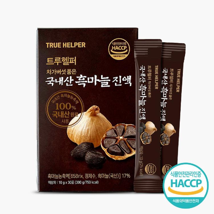 트루헬퍼 차가버섯 품은 국내산 흑마늘진액 10g X 30포 X 1박스 홈플러스 택배배송