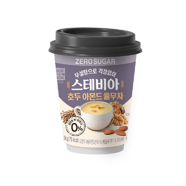 녹차원 스테비아 호두아몬드율무 원컵 24g 총 8컵 1줄4컵1줄4컵 홈플러스 택배배송