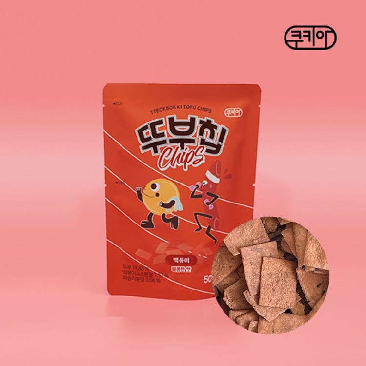 두부 과자 쿠키아 뚜부칩 떡볶이 50g 홈플러스 택배배송