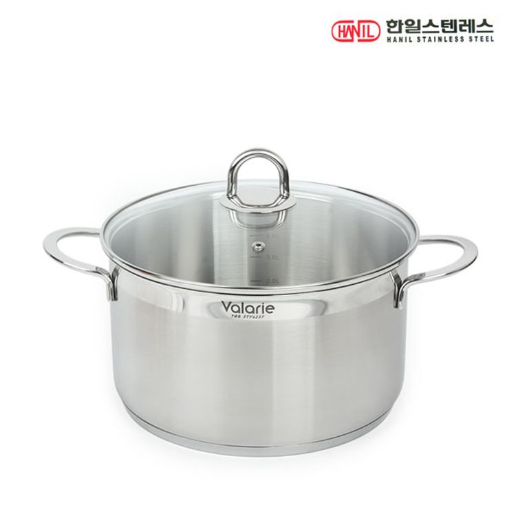 한일스텐레스 유리뚜껑 스텐냄비 발레리g 곰솥24cm 홈플러스 택배배송